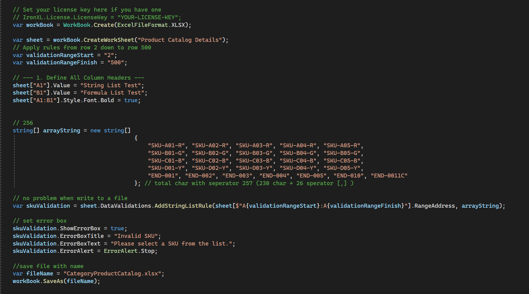 [Public] What is Excel's limitation for data validation lists and how can I work around it with ...